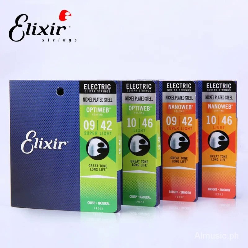 Elixir Acoustic Guitar Strings Nanoweb Phosphor 16027 16052 Electric ...
