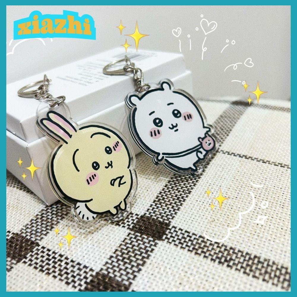 XIAZHI Chiikawa Keychain, Hachiware Cartoon Acrylic Pendant, Cute Usagi ...