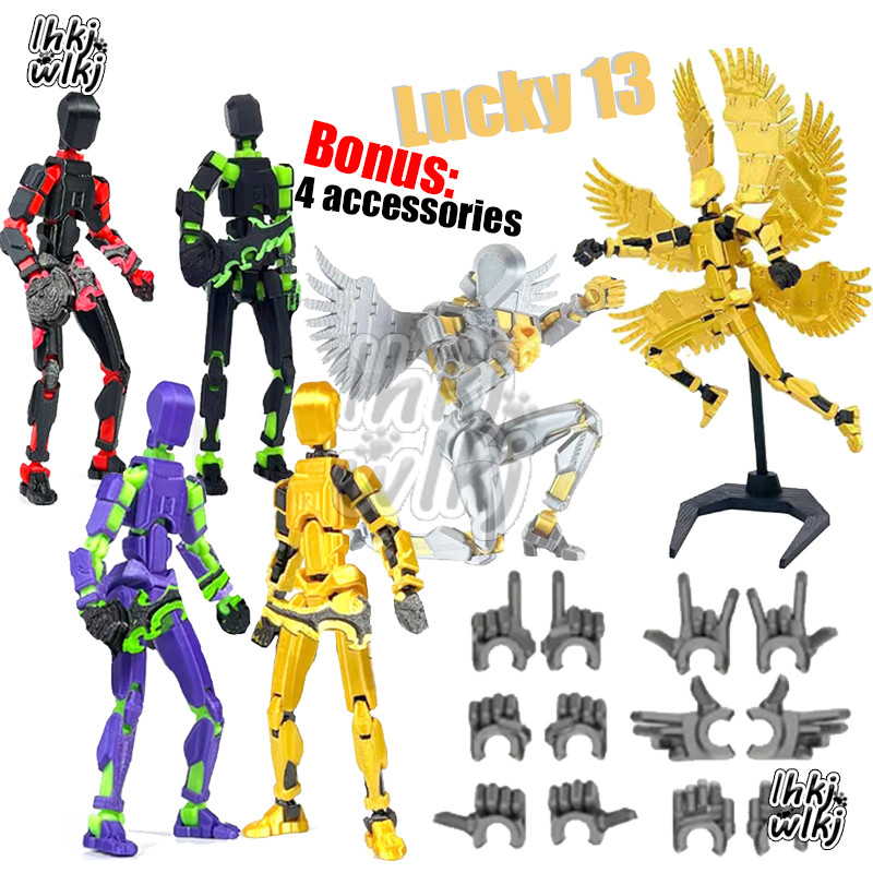 T13 3D Printing Model Lucky 13 Action Figure Dummy 13 Illidan devil VS ...