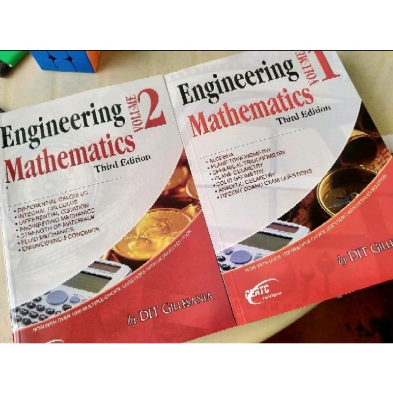 Engineering Mathematics vol 1 and 2 Gillesania 3rd edition | Shopee ...