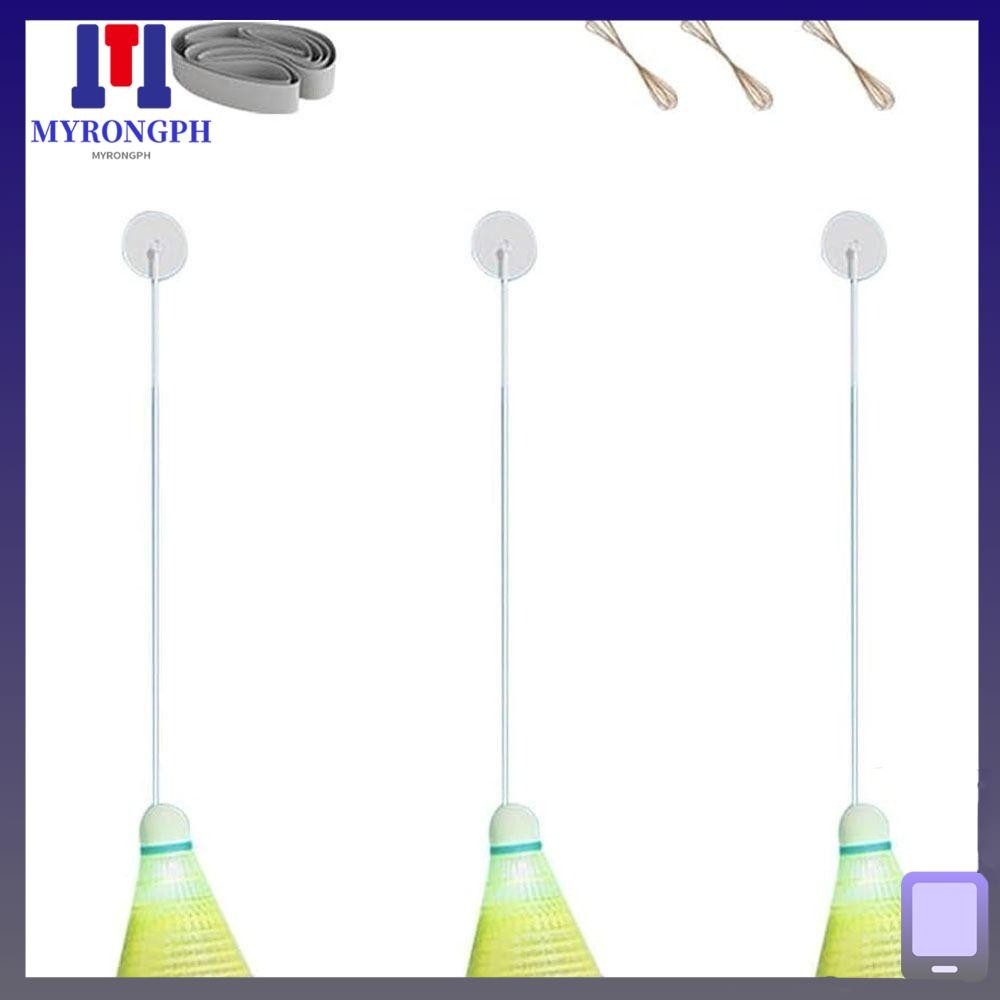 MYRONGPH Automatic Rebound Badminton Practice, Nylon Elastic Badminton ...