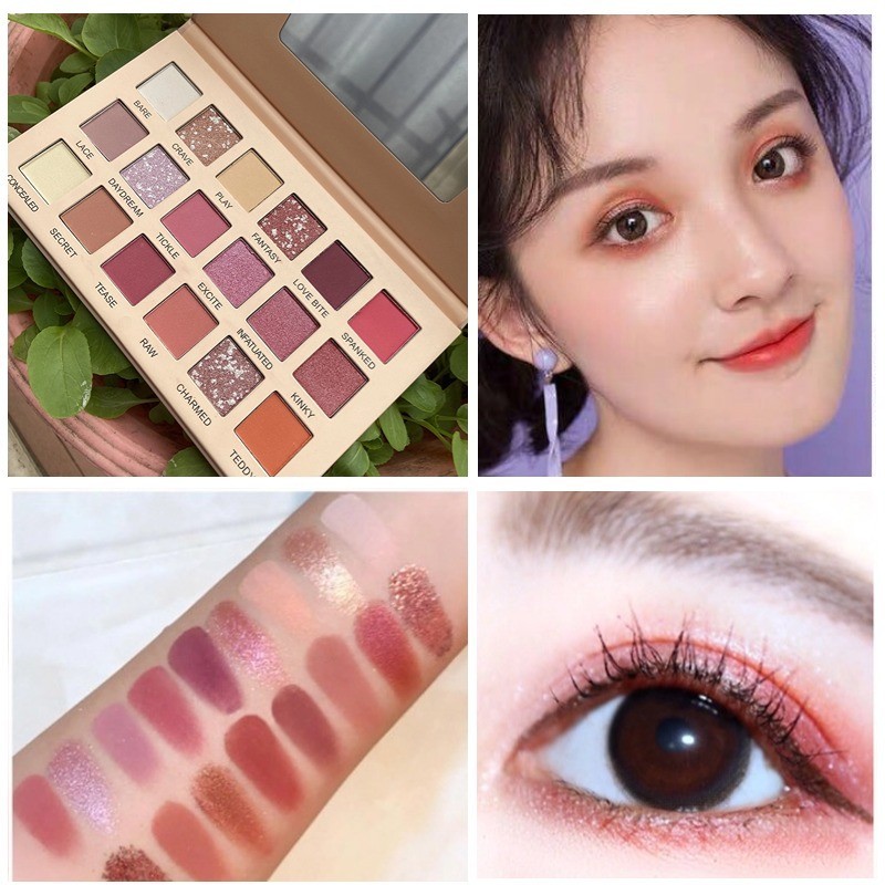 【Ready Stock/COD】18 Color Nude Eyeshadow Palette Desert Rose Eye Shadow ...