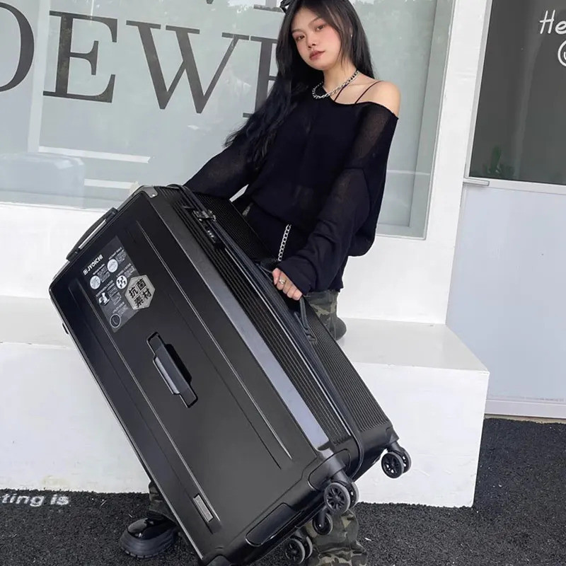 Large Capacity Suitcase Mute Spinner Wheels Rectangular Luggage Case ...