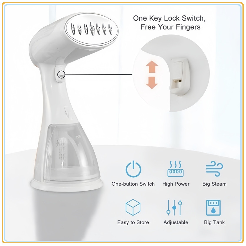 Handheld Steam Iron Portable Home Garment Steamer Clothes Generator ...