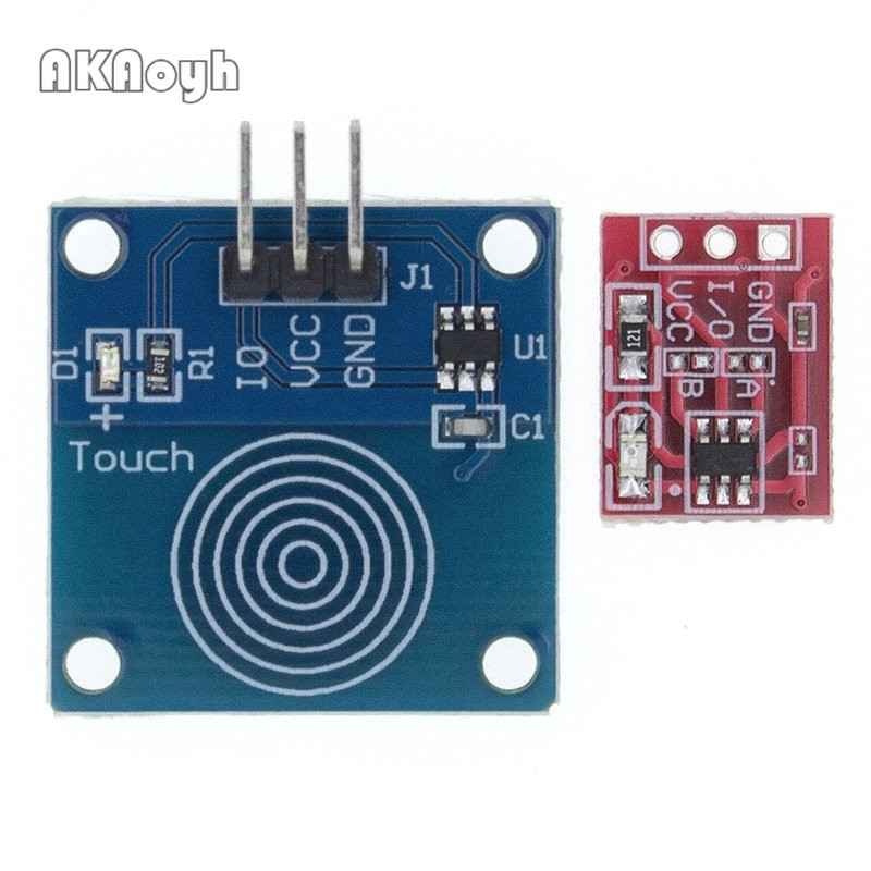 5Pcs TTP223 Touch Key Switch Module Touching Button Self-Locking/No ...