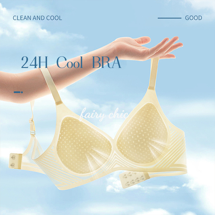 Jelly bar plus size bra seamless No wire sleep bra Fixed cup adjustable ...
