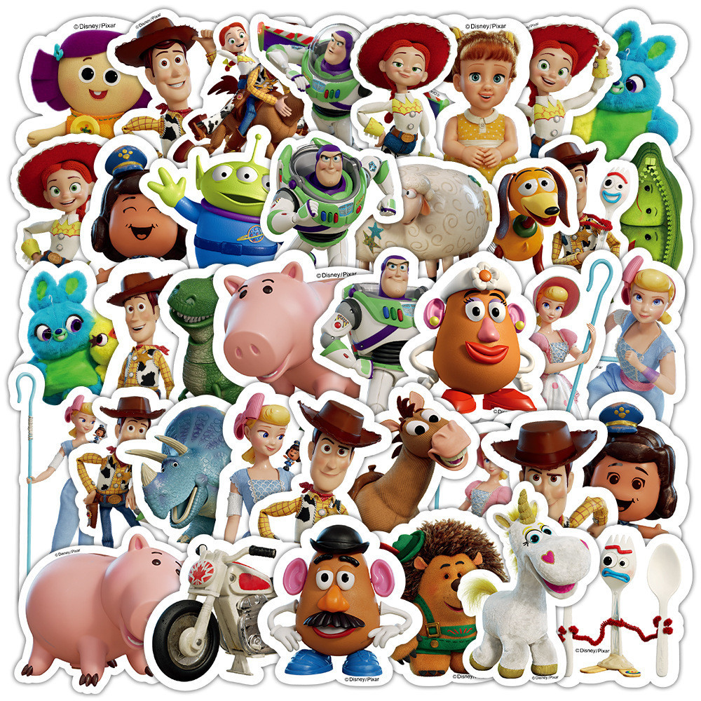TOY STORY 4 50 pcs Waterproof Non Repeating Stickers Pack | Shopee ...