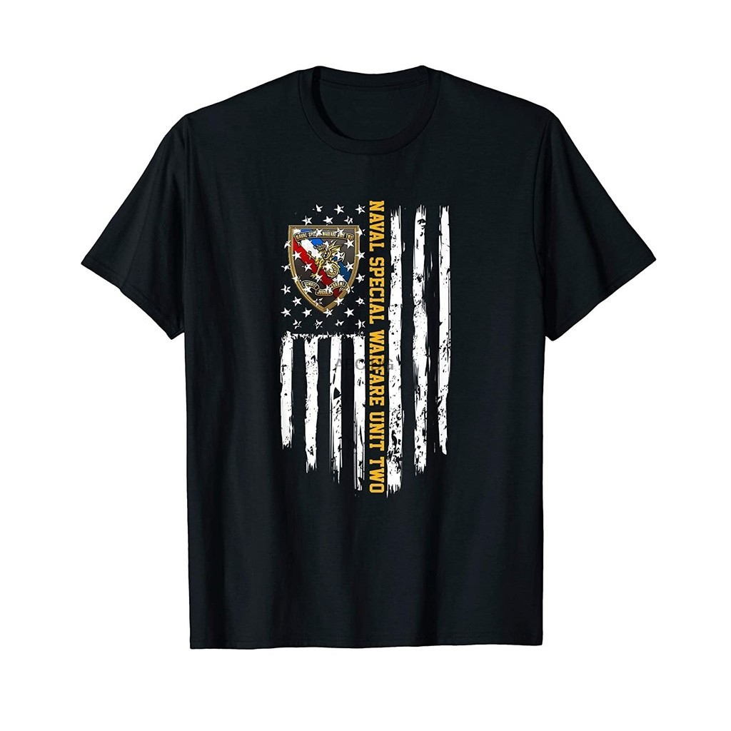 Naval Special Warfare Unit Two (NSWU-2) American Flag T-Shirt | Shopee ...
