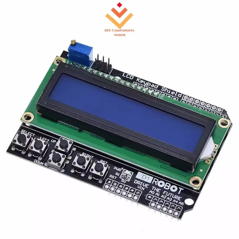16x2 LCD Keypad Shield LCD1602 LCD 1602 Module Display For Arduino ... 16x2 LCD Keypad Shield LCD1602 LCD 1602 Module Display For Arduino ...
