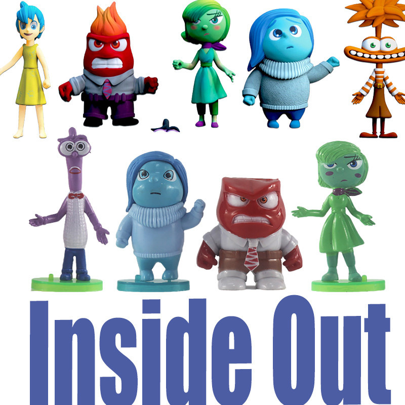 Inside Out 2 Action Figure Sadness Joy Fear Anger Disgust Model Figures ...