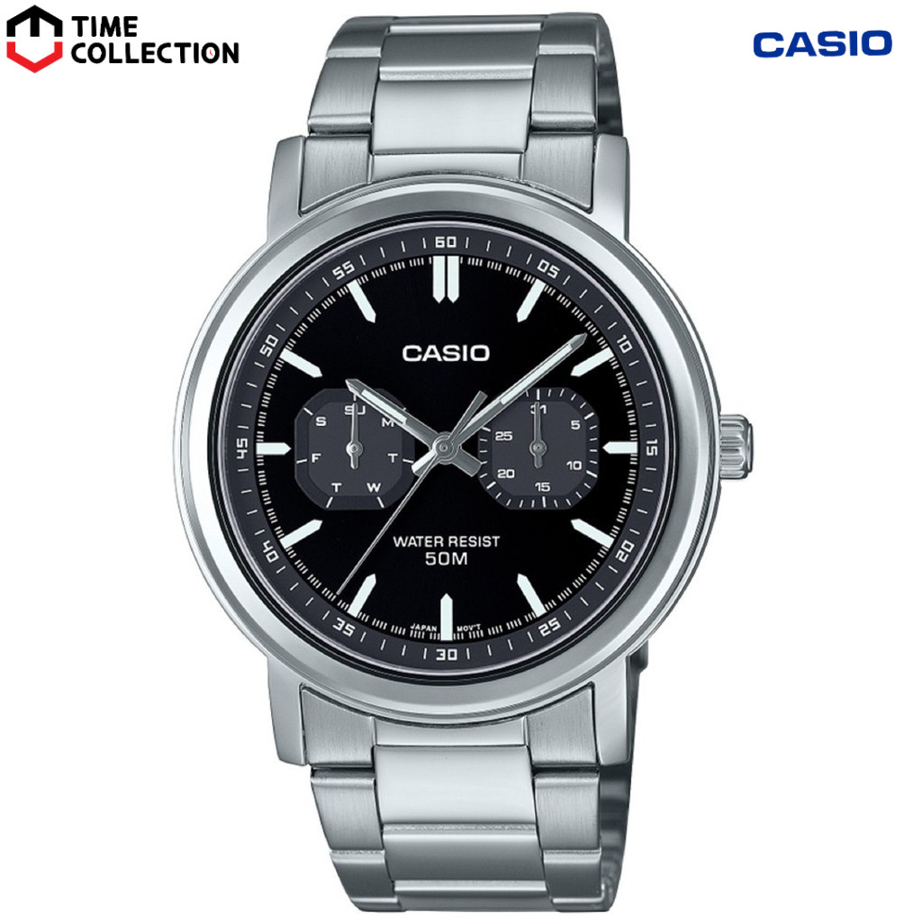 Casio MTP-E335D-1E Analog Stainless Steel Strap Watch For Men | Shopee ...