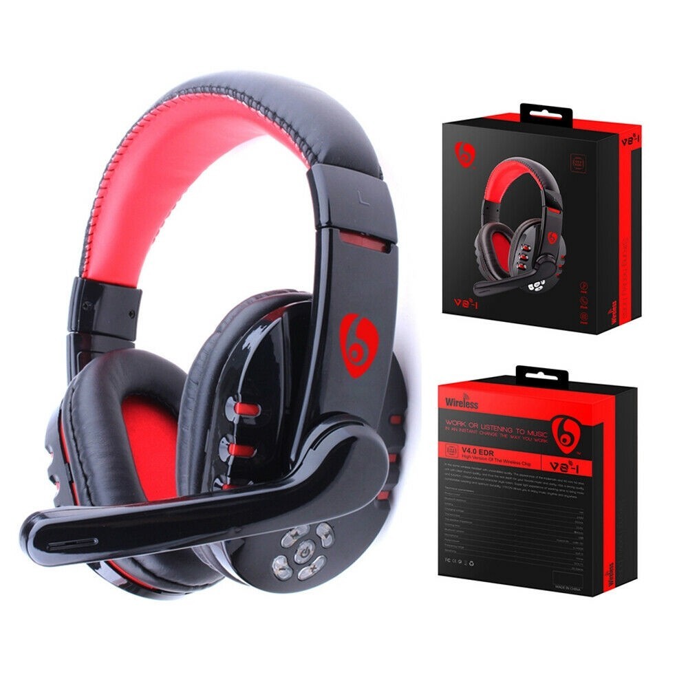 Pro Gaming Headset Wireless Bluetooth Gaming Headset Headphones Stereo ...