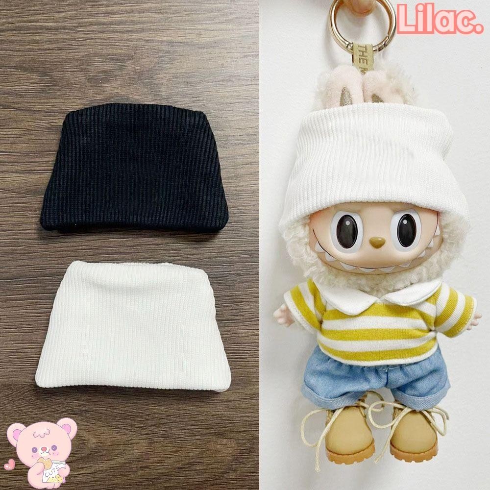 LILAC Labubu Knitted Hat, Cartoon White Labubu Cap, Kawaii Black ...