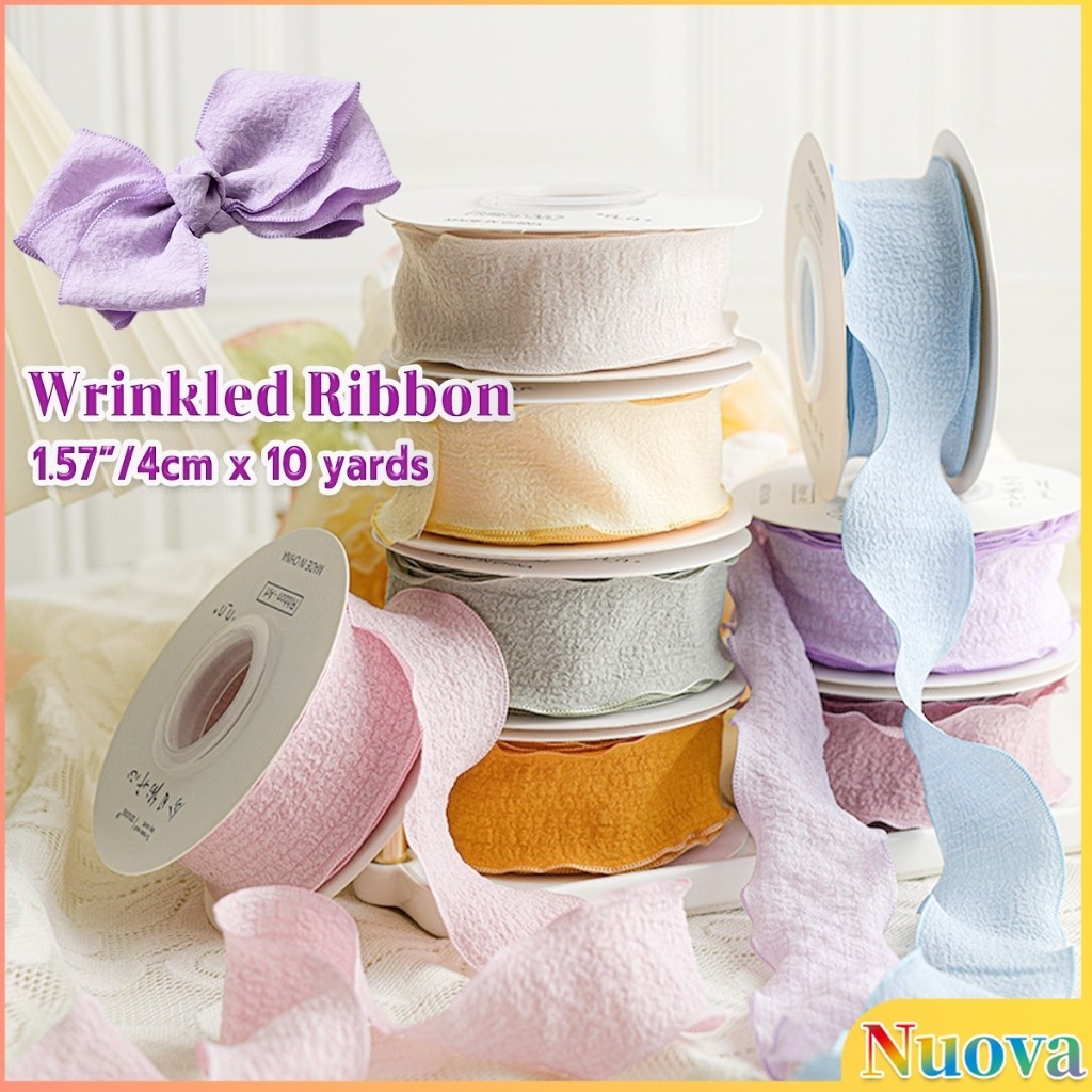 Nva Ruffled ribbon with pleated wavy edge for bridal bouquet, gift ...