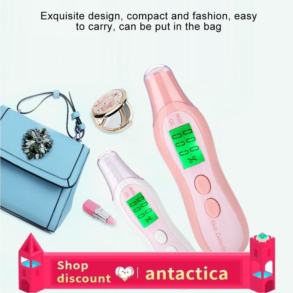 Antactica Skin Moisture Tester Portable Analyzer Facial Water Oil with ...
