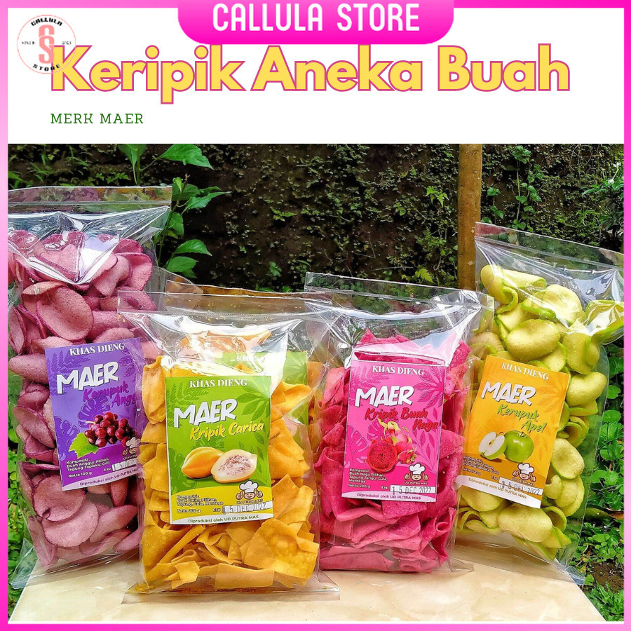 Dragon FruitKeripik - Apple - Carica Chips - Grape Fruit Snack - Crispy ...