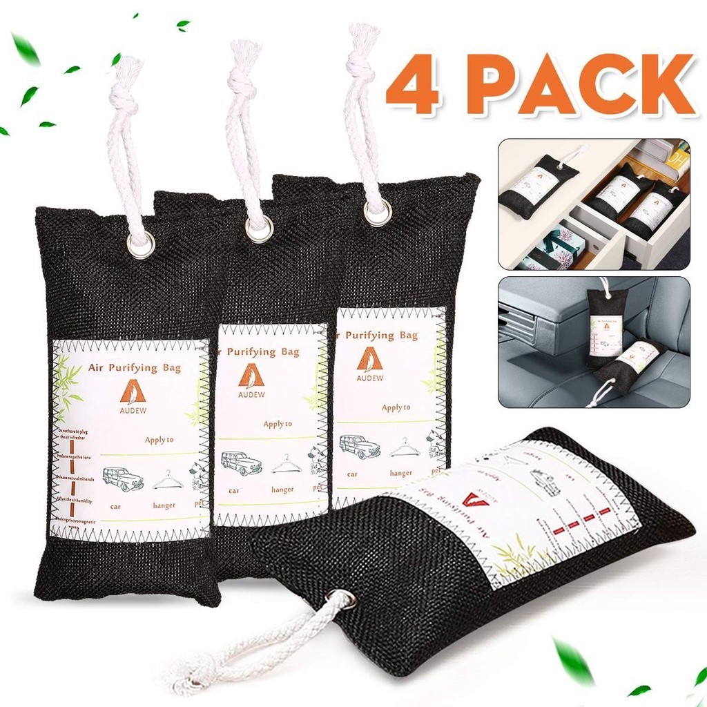 RR+`4/8packs Bamboo Charcoal Bag Natural Deodorant Bag Air Purifying ...