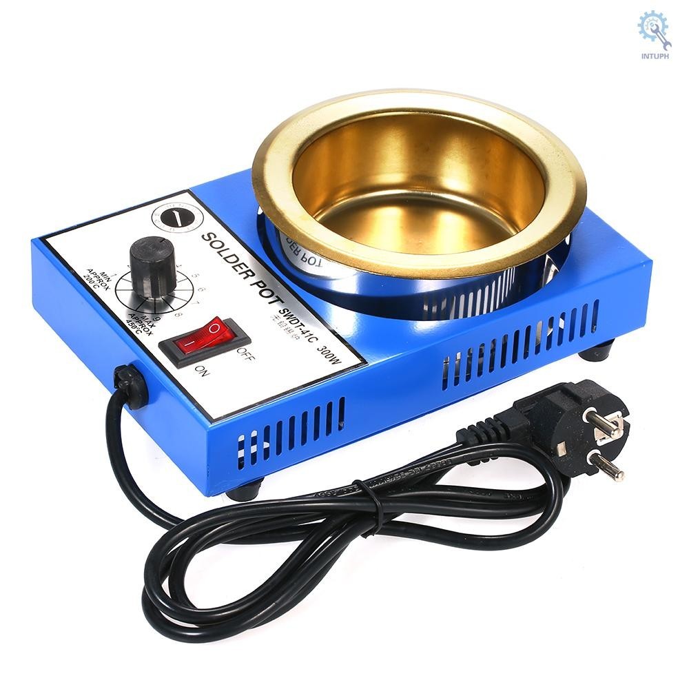 300W 220V 100mm 1200g Mini Lead Free Soldering Pot Titanium Coating ...
