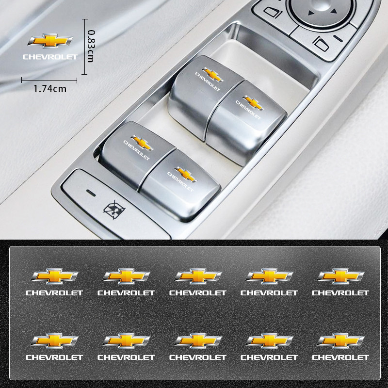 5/10Pcs Car Window Lift Button Sticker Steering Wheel Decal Car Styling ...