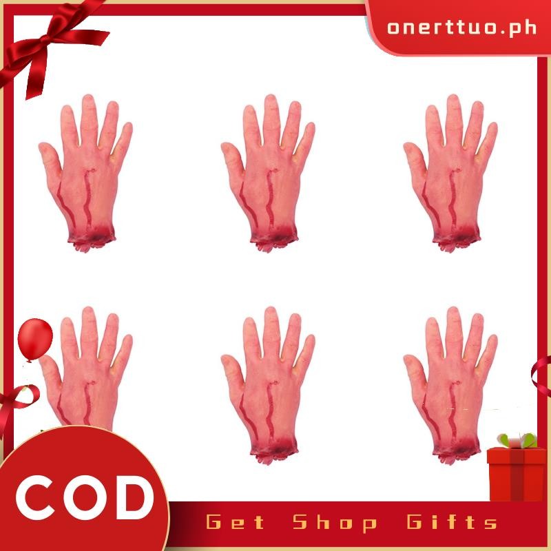 6X Bloody Horror Scary Halloween Prop Fake Severed Life Size Arm Hand ...