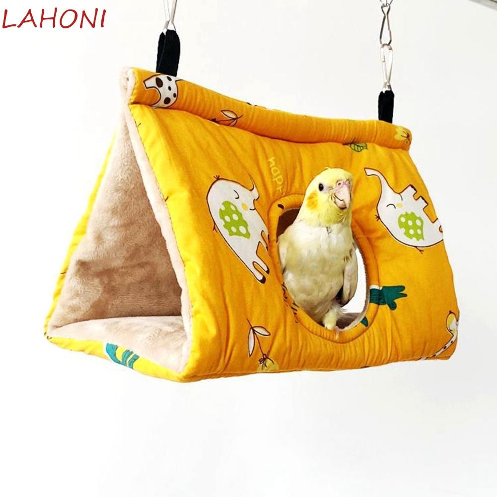 CURTES Sleeping Bed Cockatiel Parakeet Hamster House Shed Hideaway ...