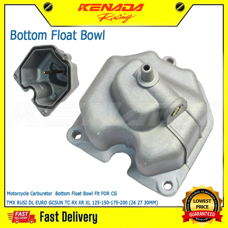 Motorcycle Carburetor Bottom Float Bowl Fit FOR CG TMX RUSI DL EURO ...