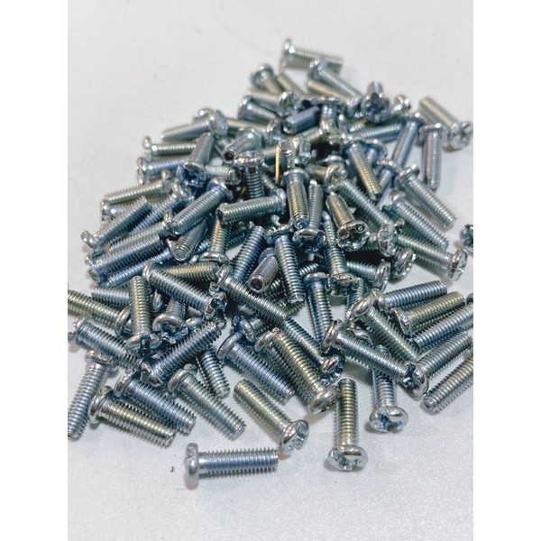 Bag of 10 M3 3mm 3mm bolts with fine teeth and 3ke heads, free rivet ...