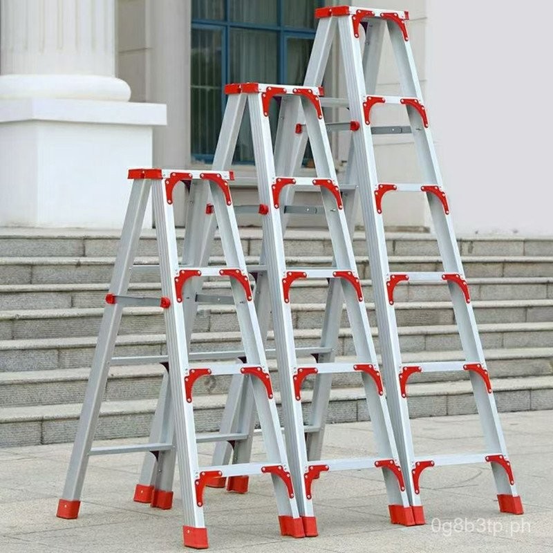 Ladder for Home Use, Foldable Thickened Aluminum Alloy Step Ladder ...
