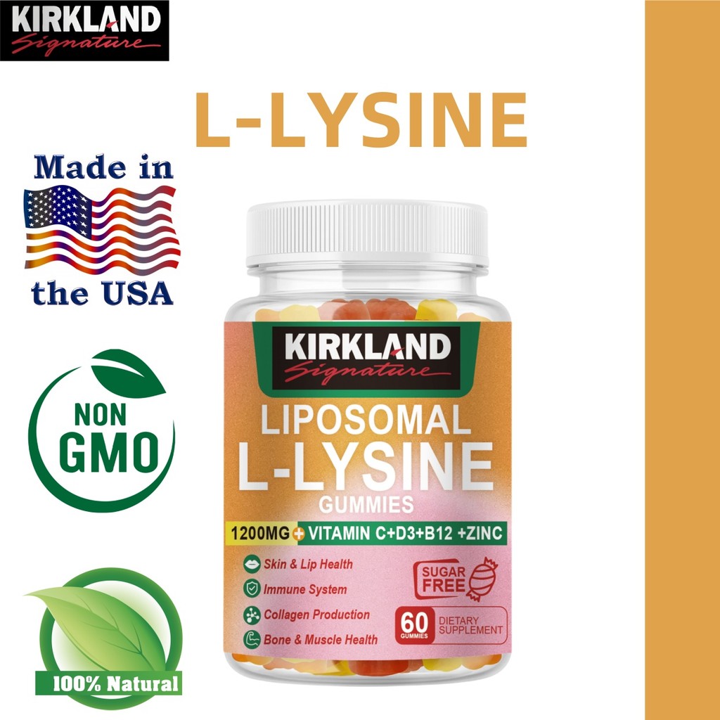 Kirkland L Lysine Gummies Antiviral Fat Oxidation Anxiety Relief