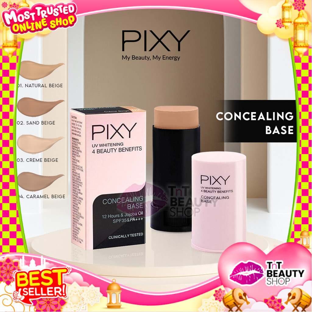 [New Color 1-4] Pixy Uv Whitening Concealing Base 9 grams | Tnt beauty ...