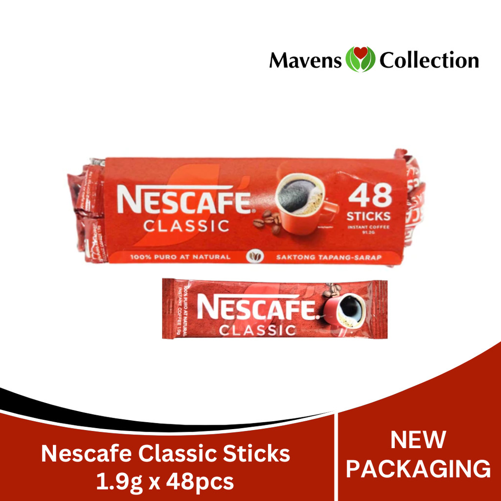 Nescafe Classic Sticks 1.9g x 48pcs by MAVENS COLLECTION | Shopee Philippines