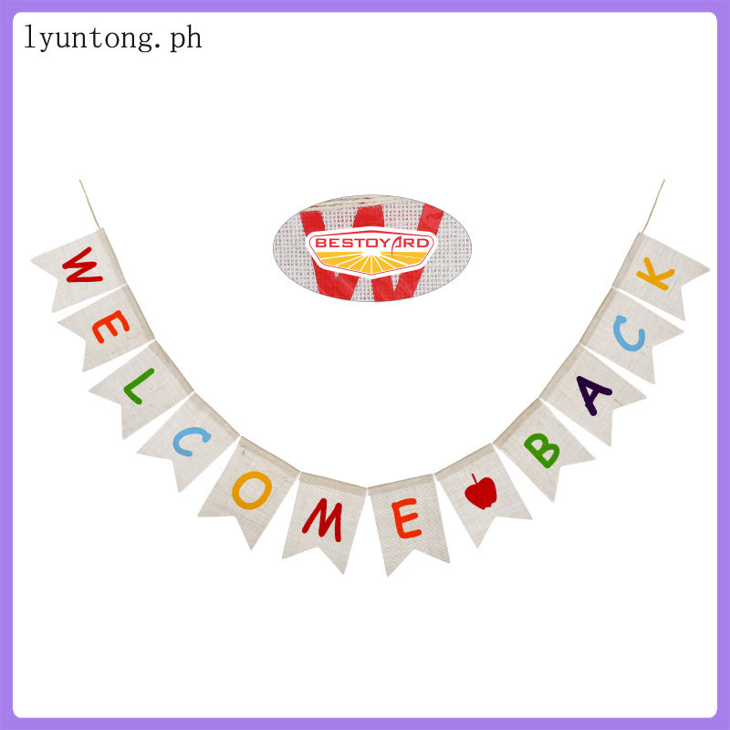 Front Welcome Back Banner Decorations School Banners for Classrooms ...