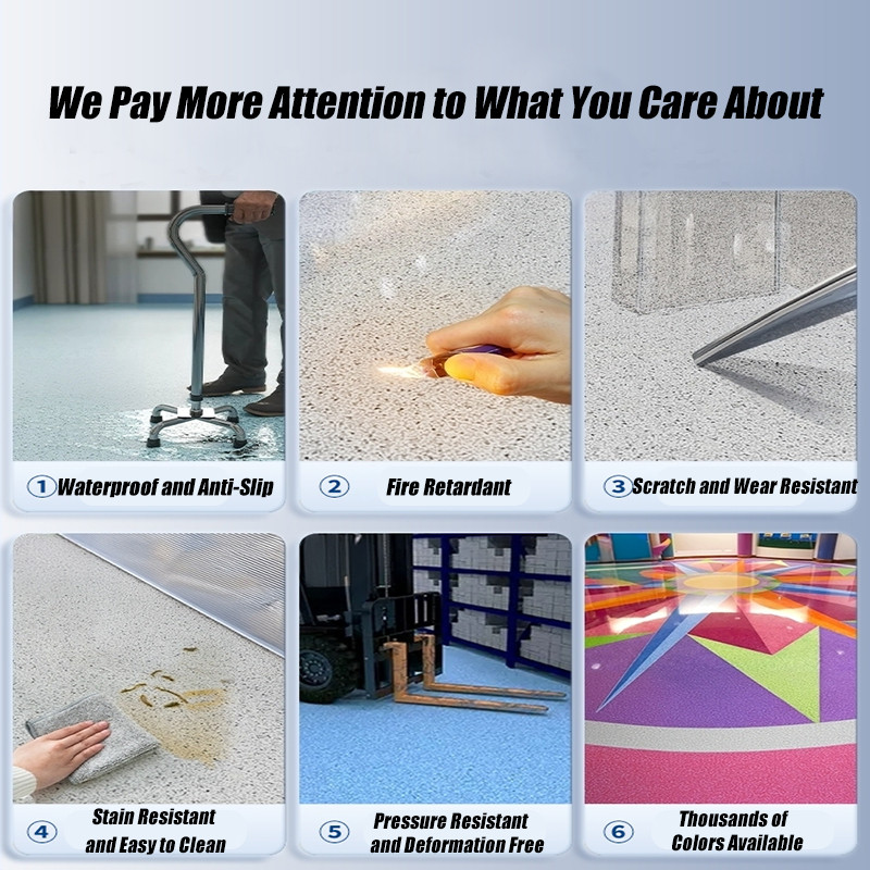 50-Year Durable GOOTI Epoxy Colored Sand Self-Leveling Cement Floor Paint Imitating Marble ...