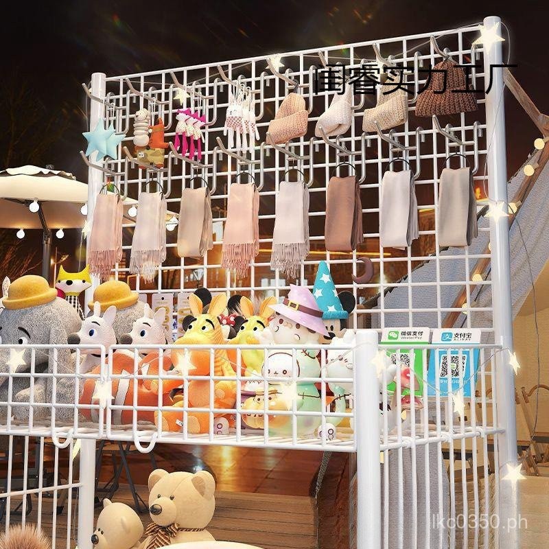 Night Market Cart Folding Flower Cart Mobile Display Stand for Stalls ...