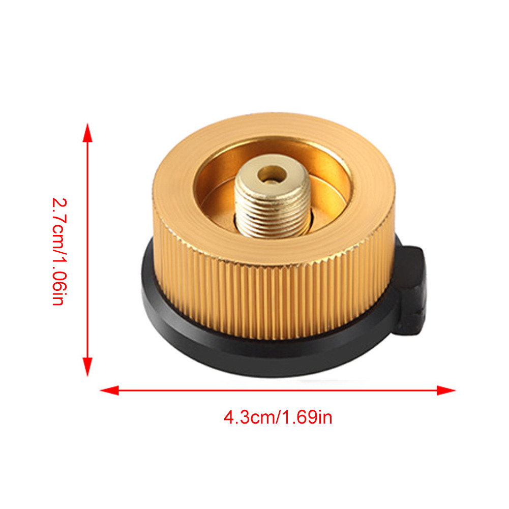Camping Stove Adapter with Pressure Relief Valve Gas Flat Cylinder Tank ...