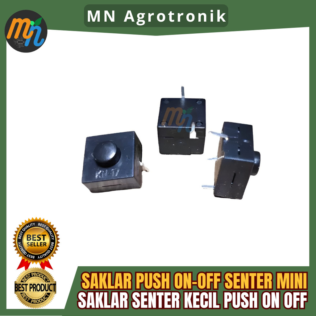 PUSH ON Mini SQUARE FLASHLIGHT ON-OFF PUSH SWITCH - ON OFF SMALL ...