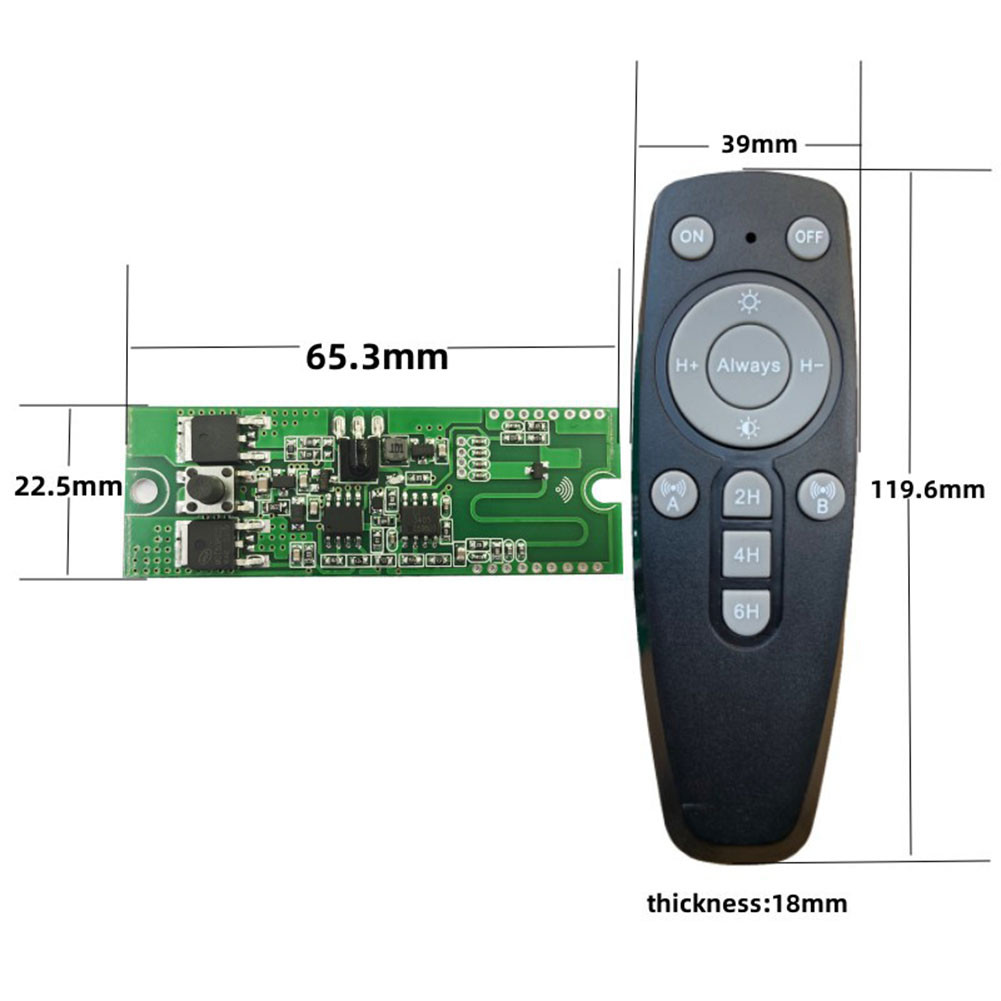 3.2V 3.7V Remote Control Solar Light Circuit Board Radar Human Body ...