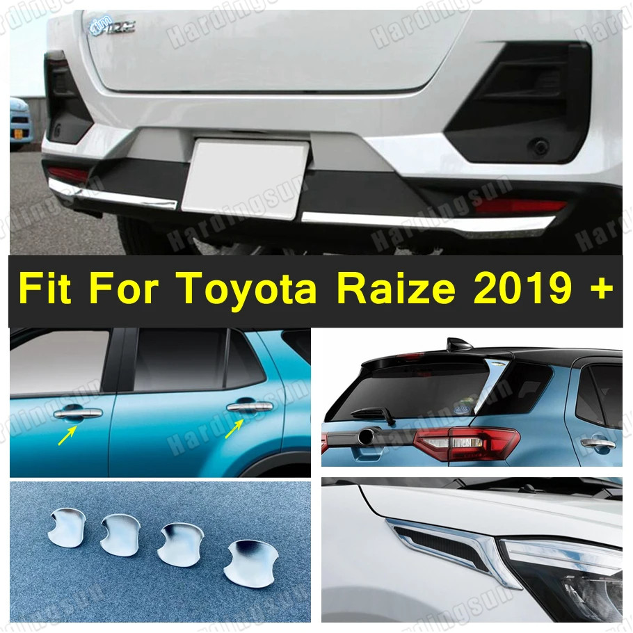 Rear Bumper Bottom Lip / Tail Windows Trim Stripe / Outer Door Handle ...