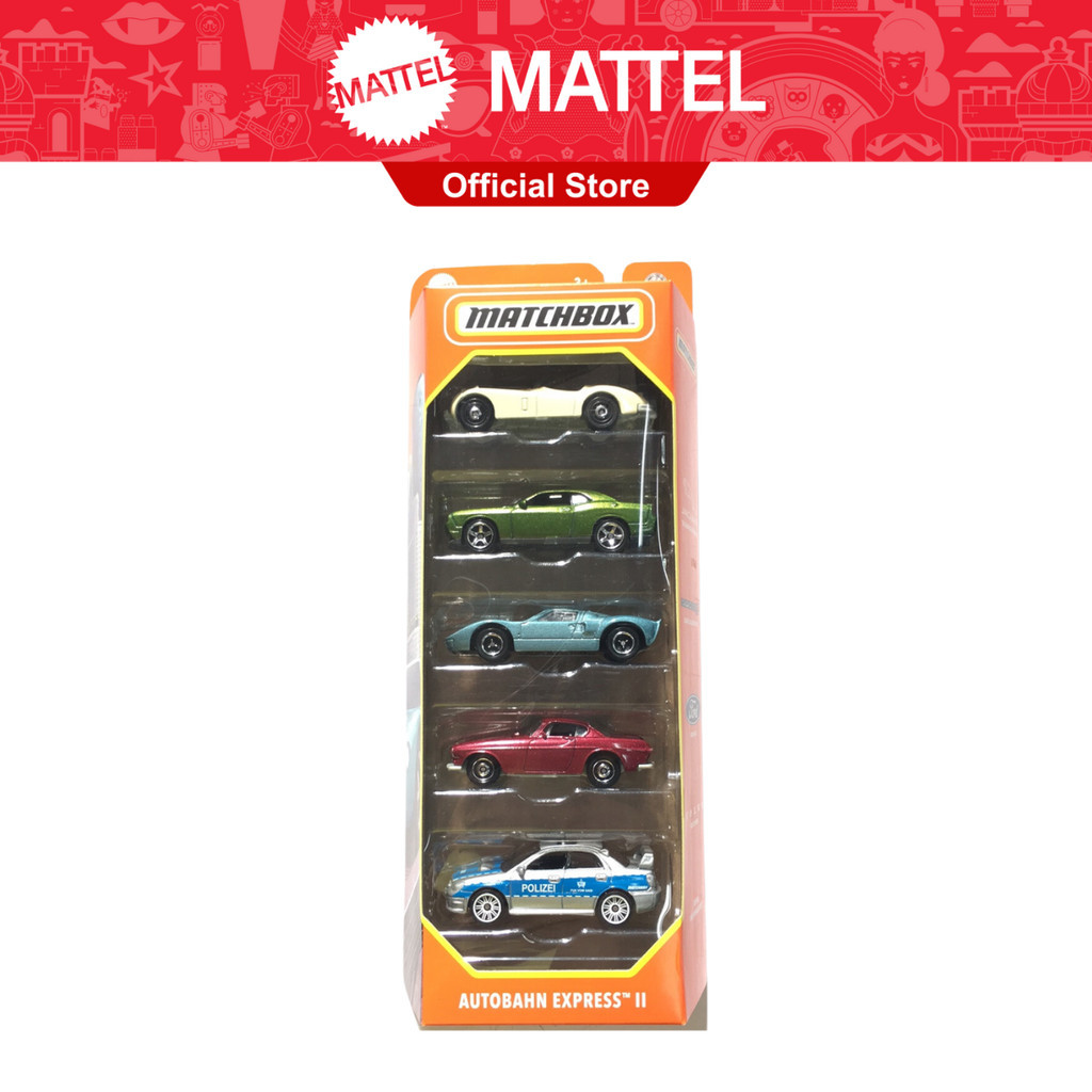 Matchbox Hero City 5 Car Pack Die-cast Vehicle Autobahn Express Toy Car ...