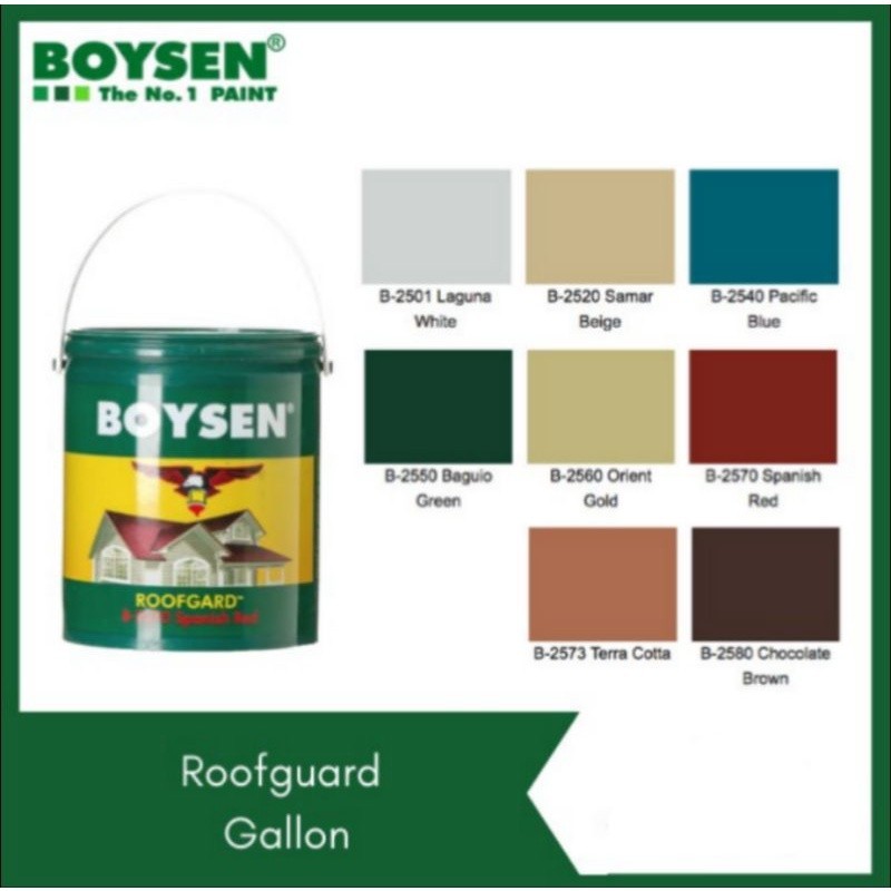 BOYSEN ROOFGUARD GLOSS ACRYLIC WATERBASED ROOF PAINT GALLON FAST DRY ...