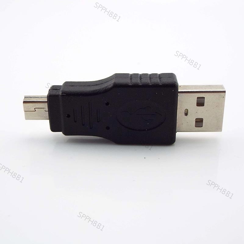 USB 2.0 A Male To Mini USB 5 Pin Male Plug Adapter Converter for Laptop ...