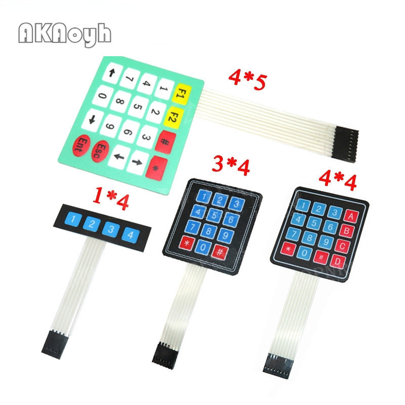 New 4 12 16 20 Key 4*4 Membrane Switch Keypad 1x4 3x4 4x4 4*5 Matrix Array Matrix keyboard for ...