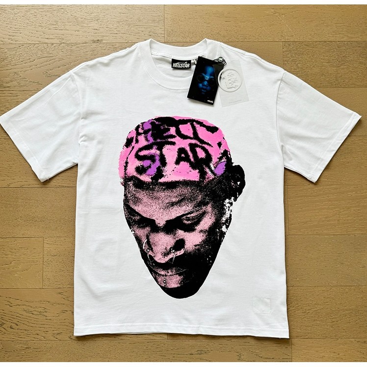 Hellstar character avatar high street pure cotton short sleeved T-shirt ...