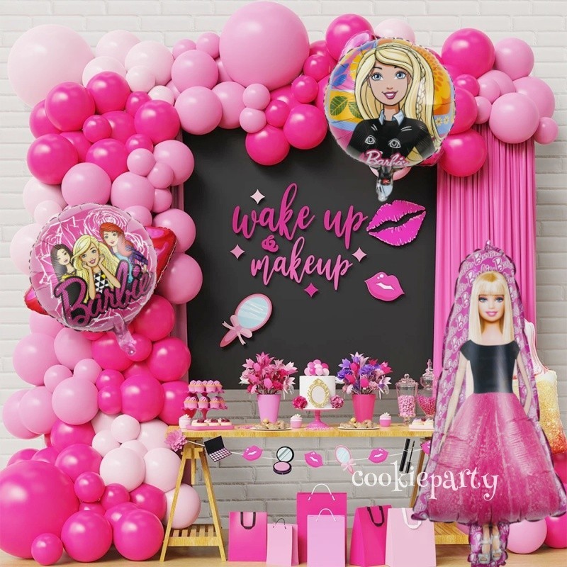 Barbie Balloons Garland Arch Kit Pink PrincessTheme Girls Birthday ...