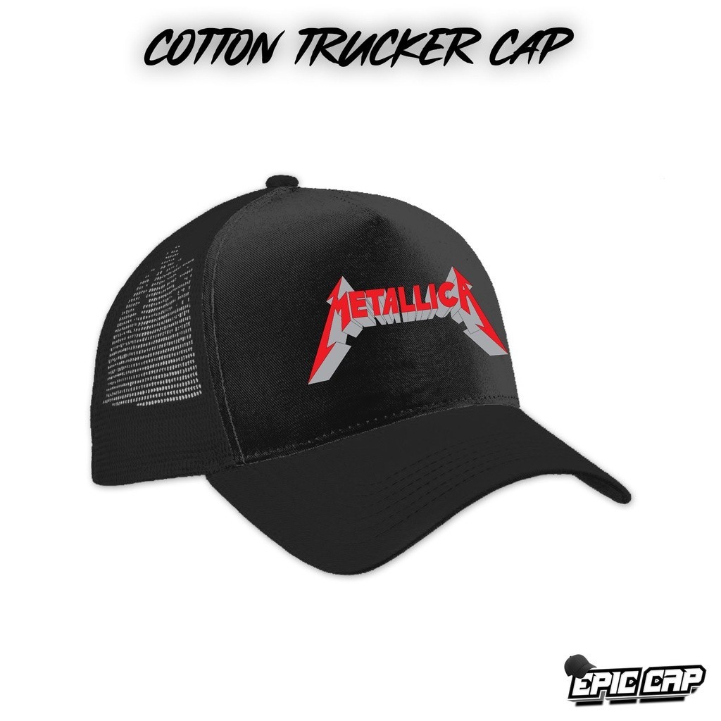 Metallica Rock Band Music Design Print Cotton Trucker Cap SPIU | Shopee ...