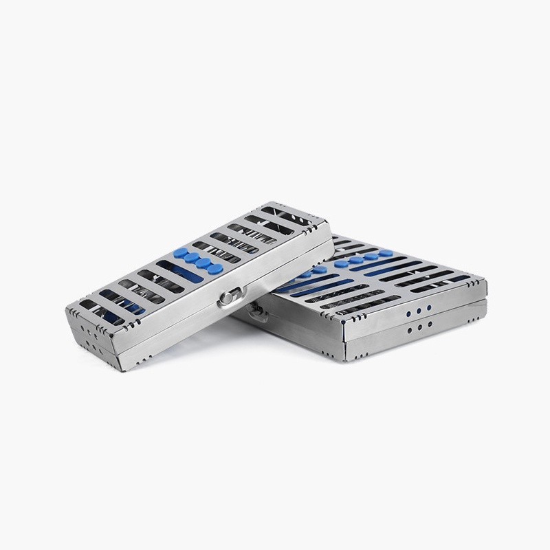 5/10 Grids Dental Autoclave Cassette Tray Holder Storage Box Dental ...