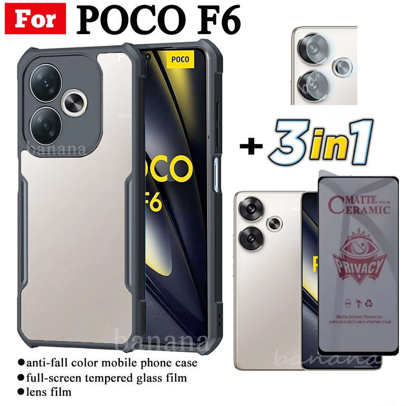 3 in 1 Poco F6 Shockproof Phone Case for Poco F6 Pro X6 Pro X5 Pro Anti ...
