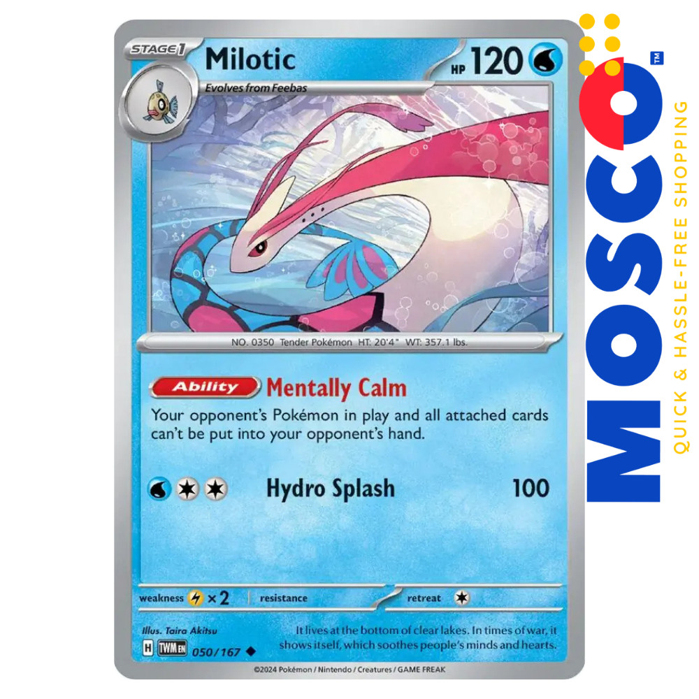 Milotic - 050/167 Uncommon Twilight Masquerade | Pokemon TCG | Shopee ...