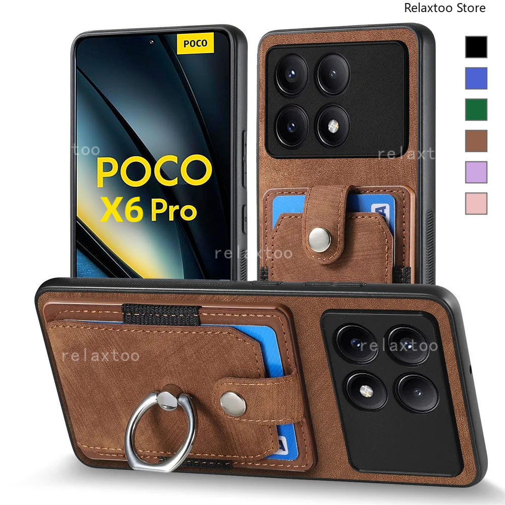 PocoX6 Pro 2024 Matte Leather Casing For Xiaomi Poco X6 Pro Pocophone ...