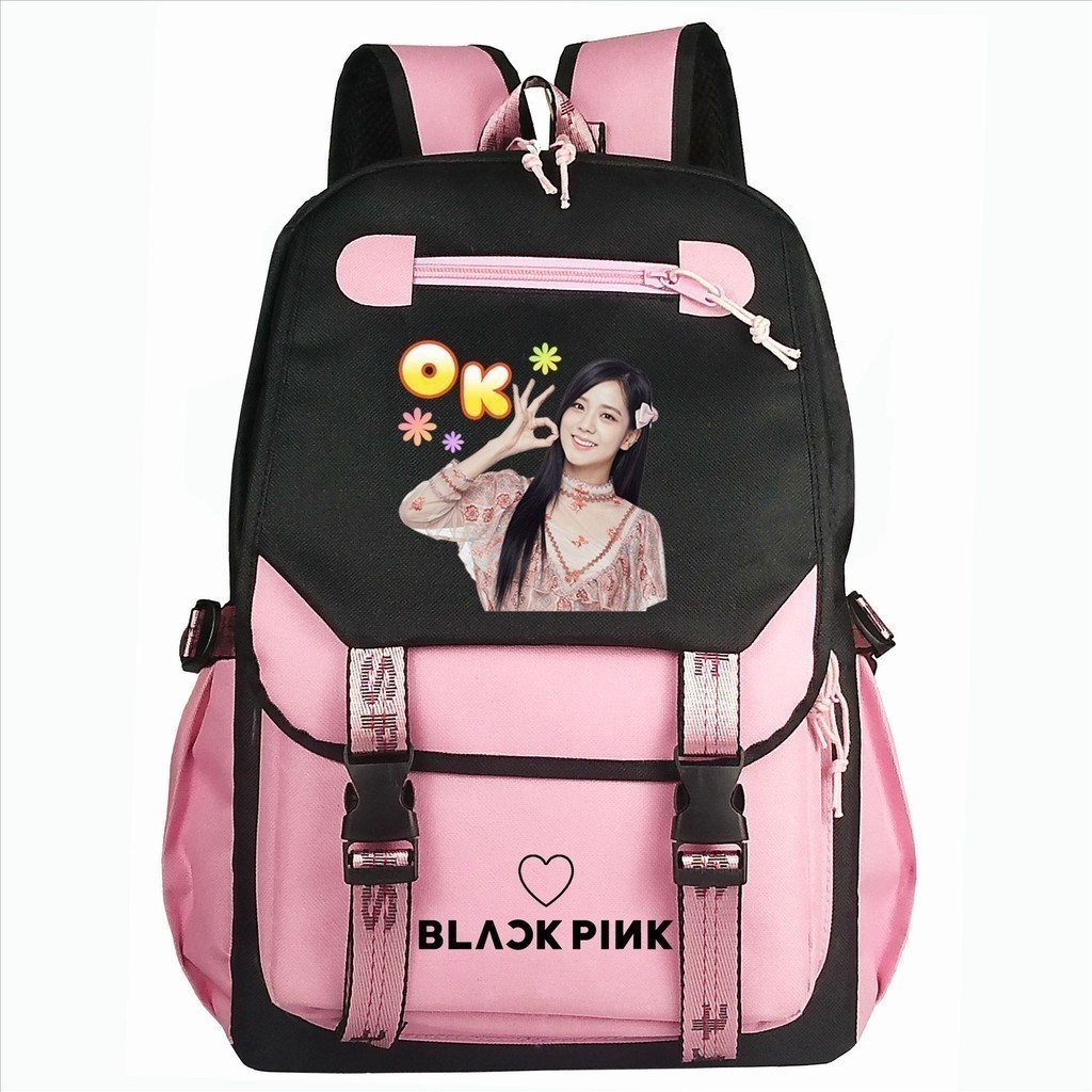 HX Blackpink Backpack Schoolbag Kim Jisoo JENNIE ROSE LISA Student Bag ...